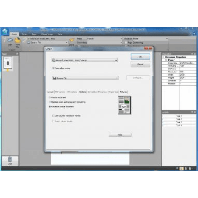Readiris 17.0 Pro Texterkennung